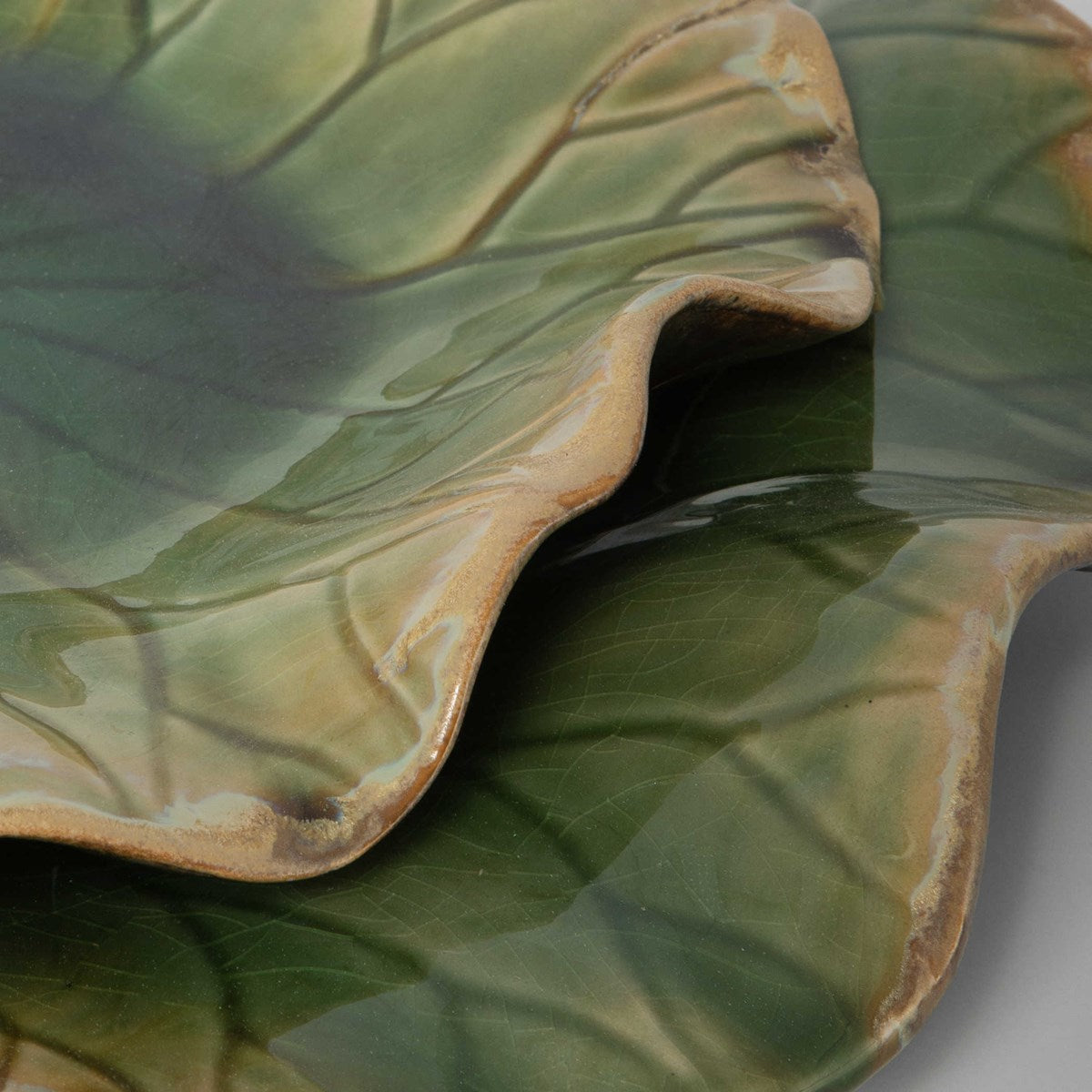 Uttermost Abella Forest Green Set of 3 Ceramic Flowers Wall Decor ...
