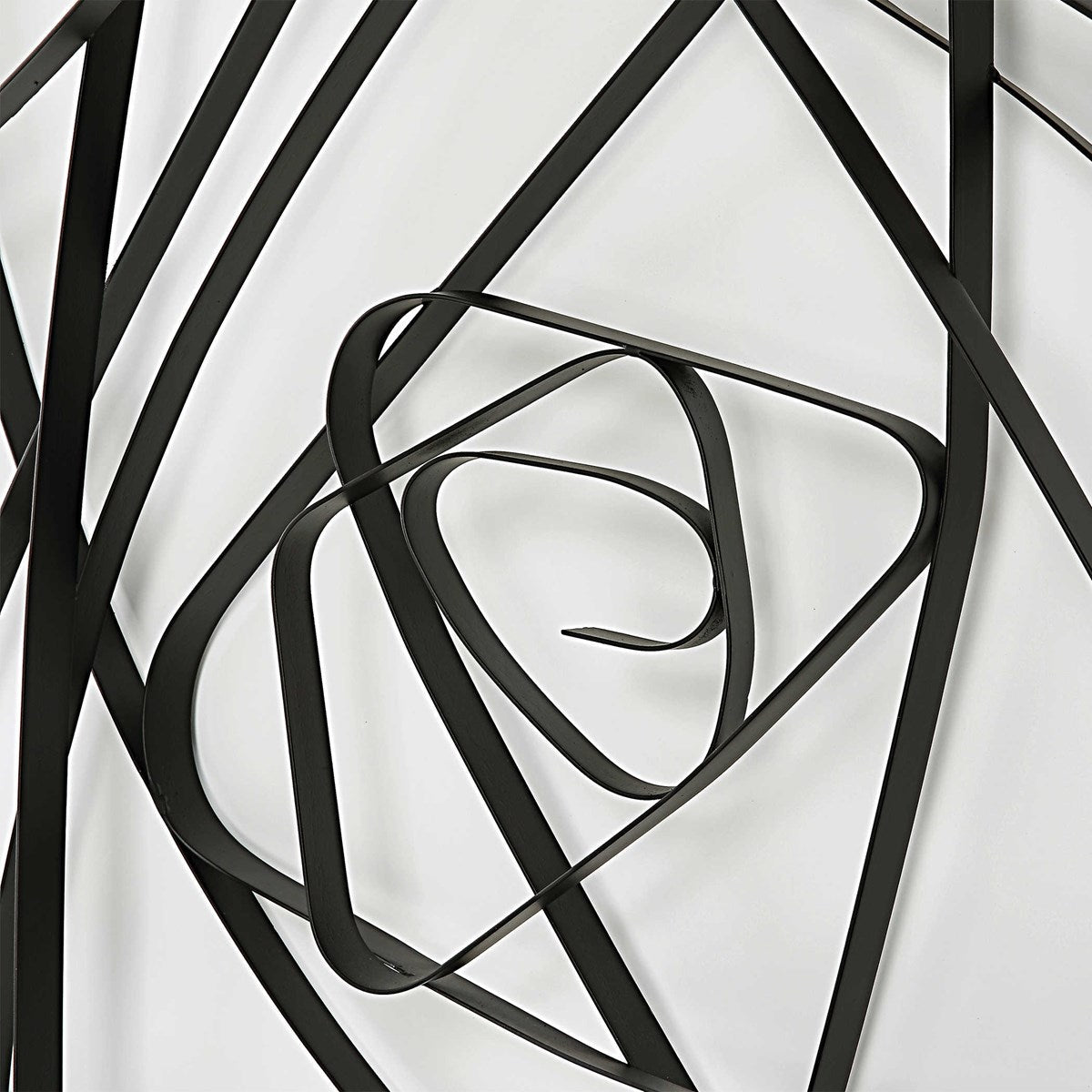 Uttermost Nucleus Matte White and Black Metal Wall Decor ...