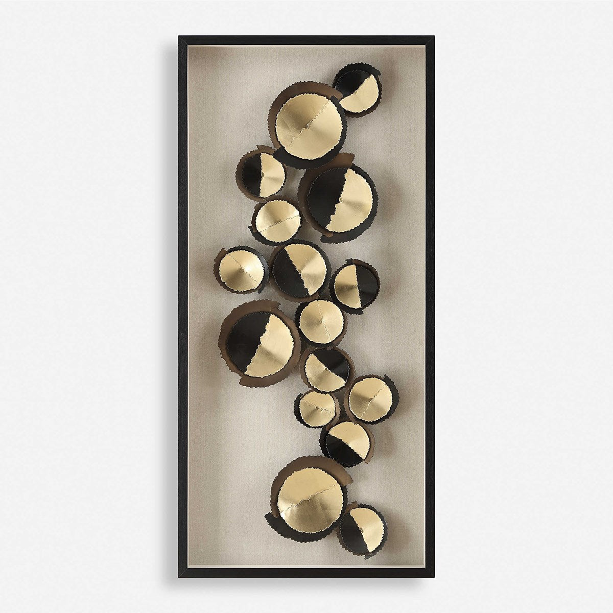 Uttermost Golden Hour Iron Discs Shadow Box Frame – casabelladecor.net