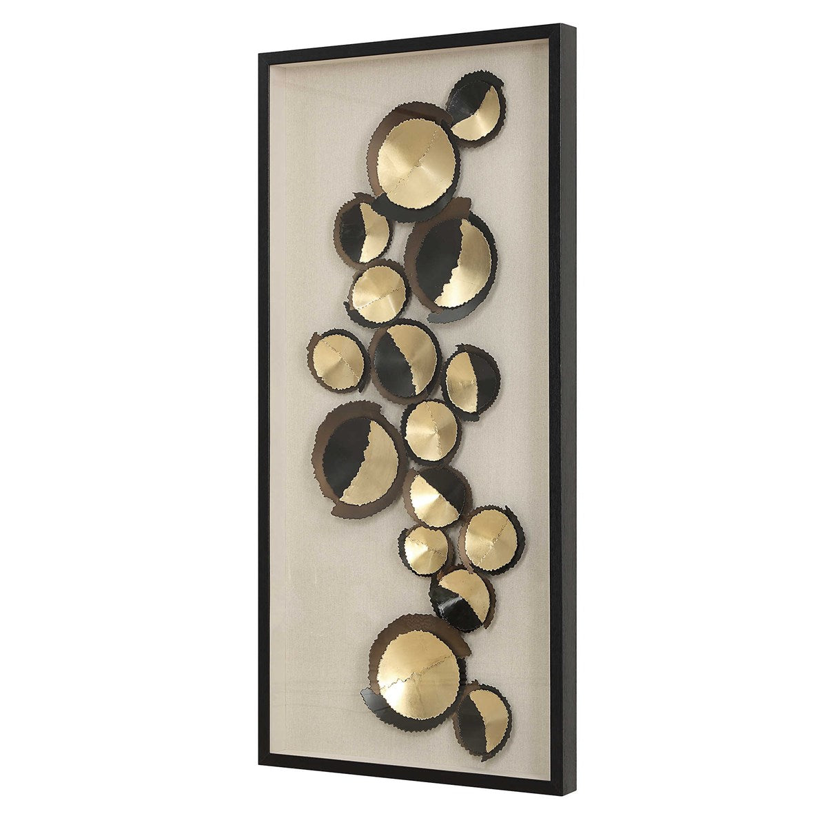 Uttermost Golden Hour Iron Discs Shadow Box Frame – casabelladecor.net