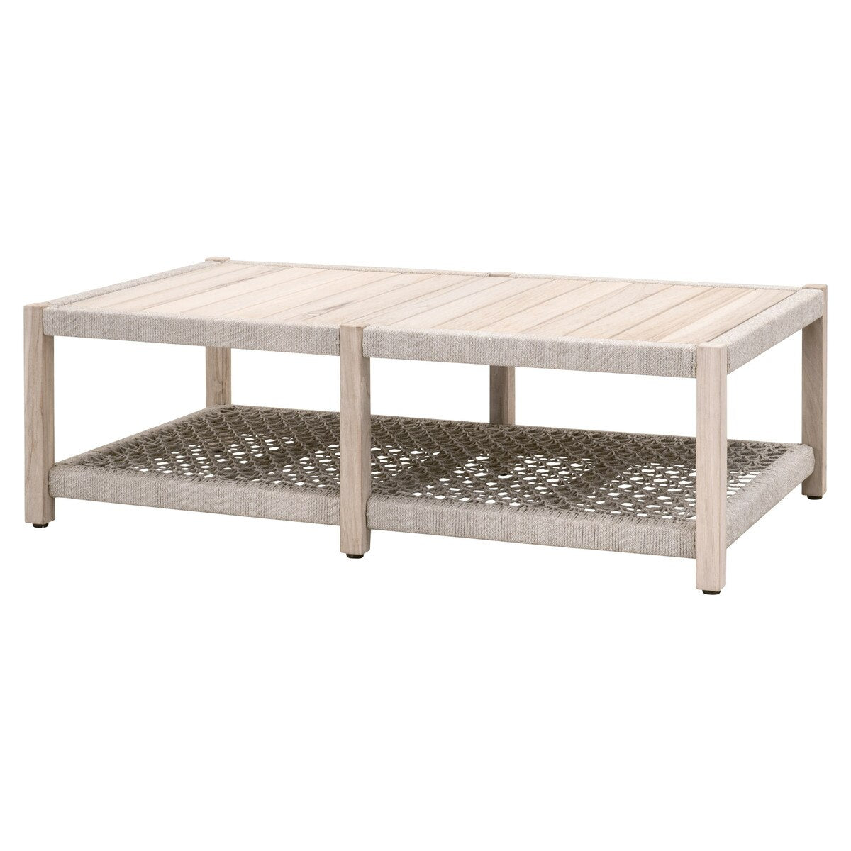 Essentials For Living Wrap Rectangular Outdoor Coffee Table ~ Taupe ...