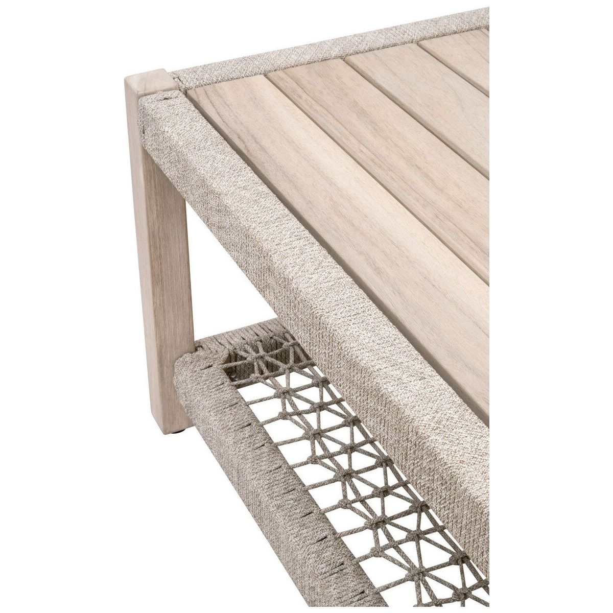 Essentials For Living Wrap Rectangular Outdoor Coffee Table ~ Taupe ...