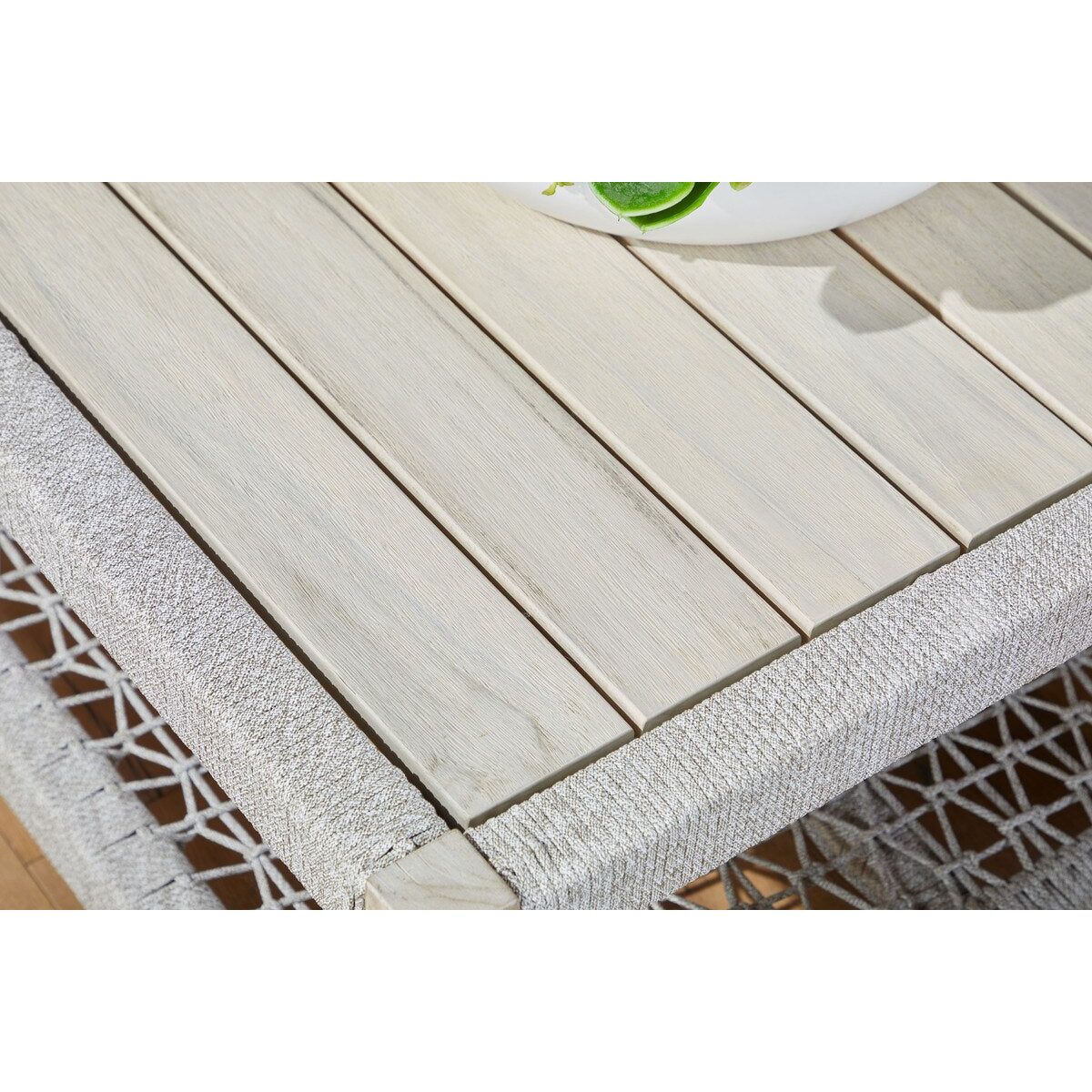 Essentials For Living Wrap Rectangular Outdoor Coffee Table ~ Taupe ...