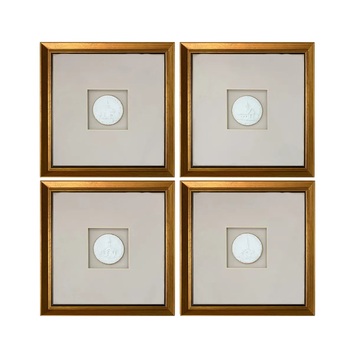 Crestview Collection Hastings Hand Painted Wall Art ~ Set Of 4 ...