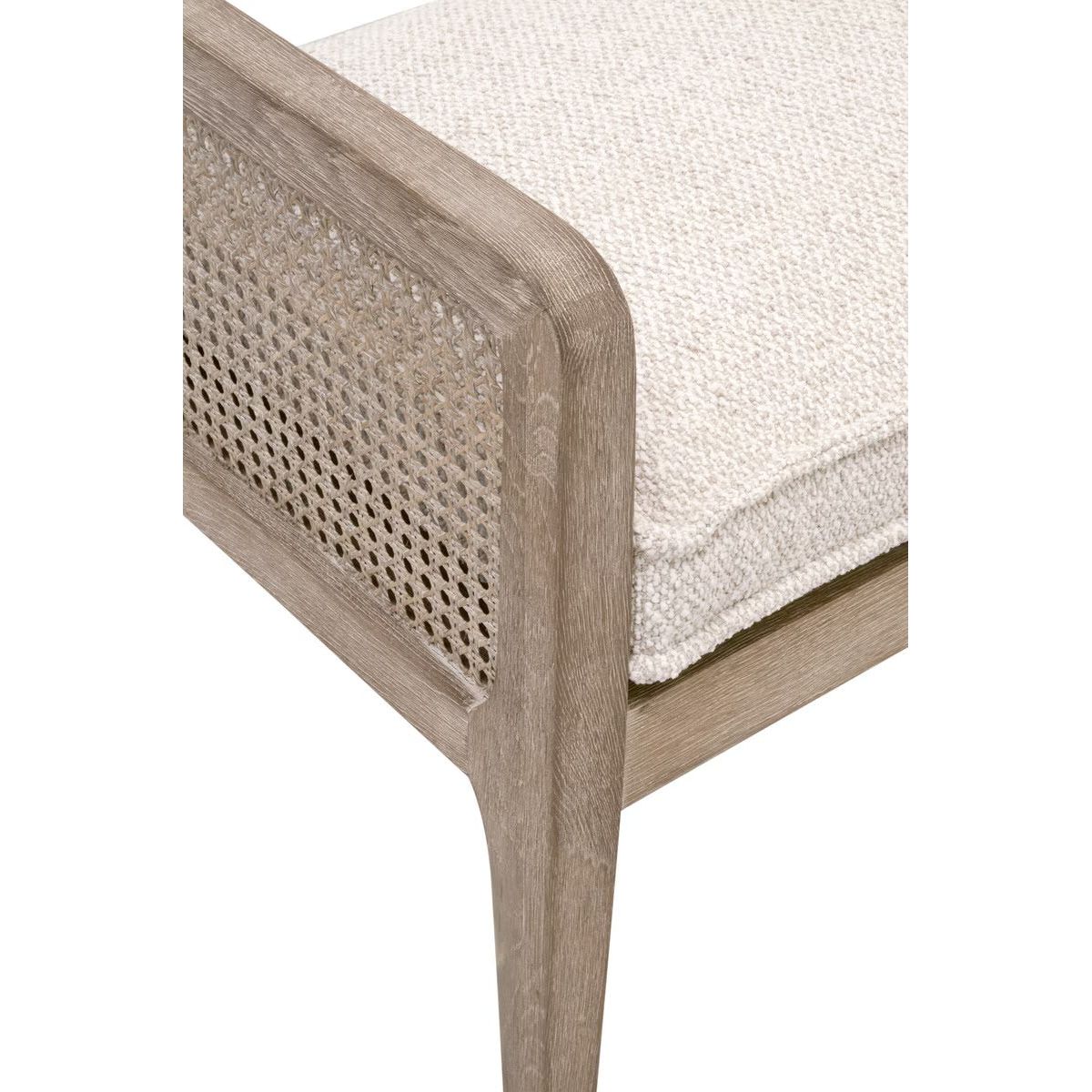 Essentials For Living Leone Bench~ LiveSmart Gellar-Linen With Natural ...