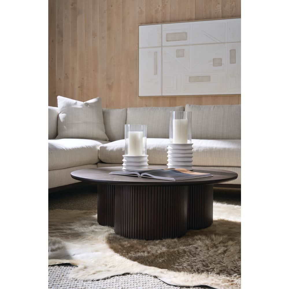 Rowe Furniture Kindred Round Coffee Table ~ Godiva Finish ...