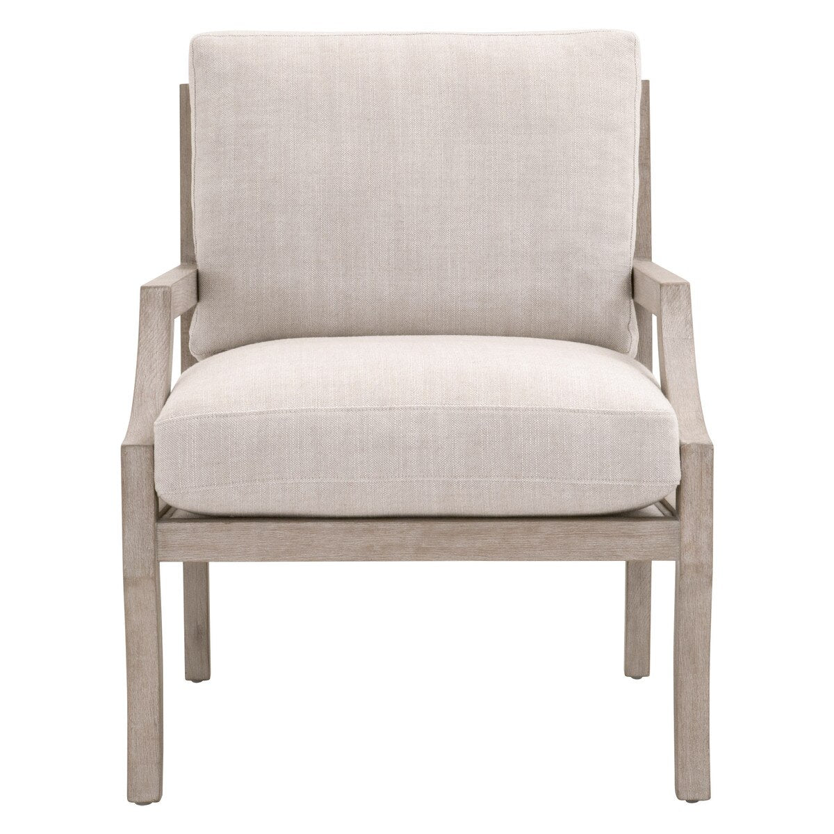 Essentials For Living Stratton Club Chair ~ Bisque, Natural Gray Beech ...