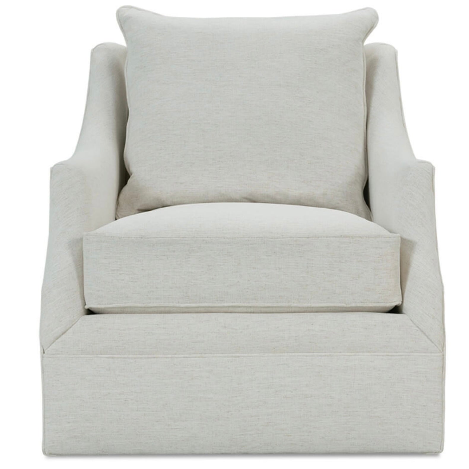 Rowe Furniture Kara Swivel Chair in Nomad Snow Fabric ~ Express Collec ...