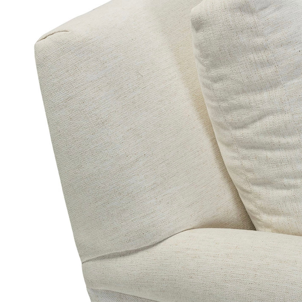 Rowe Furniture Bristol Bench Cushion Sofa in Nomad Snow Fabric ~ Expre ...