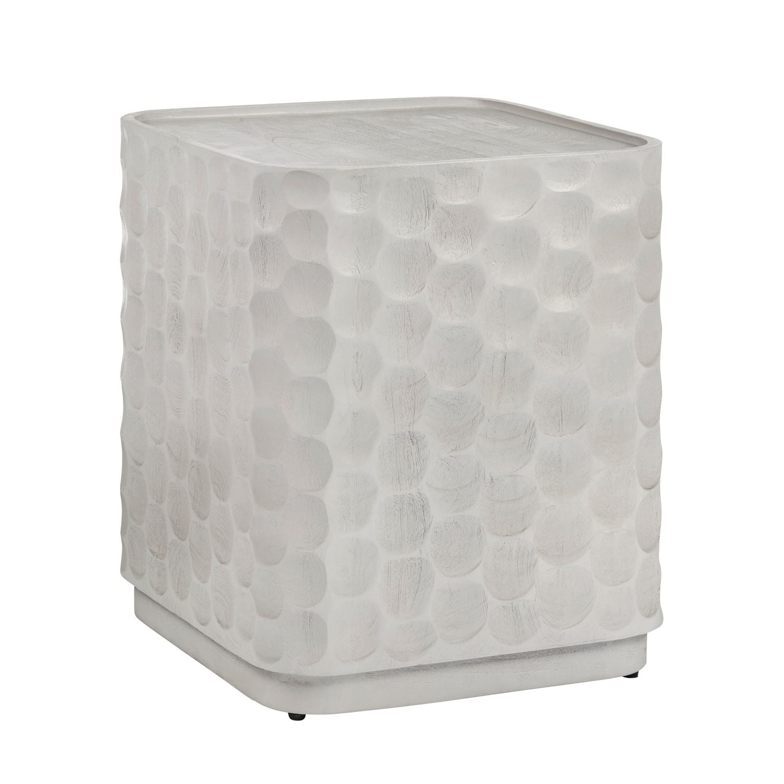Crestview Collection Gibson White Modern End Table – casabelladecor.net