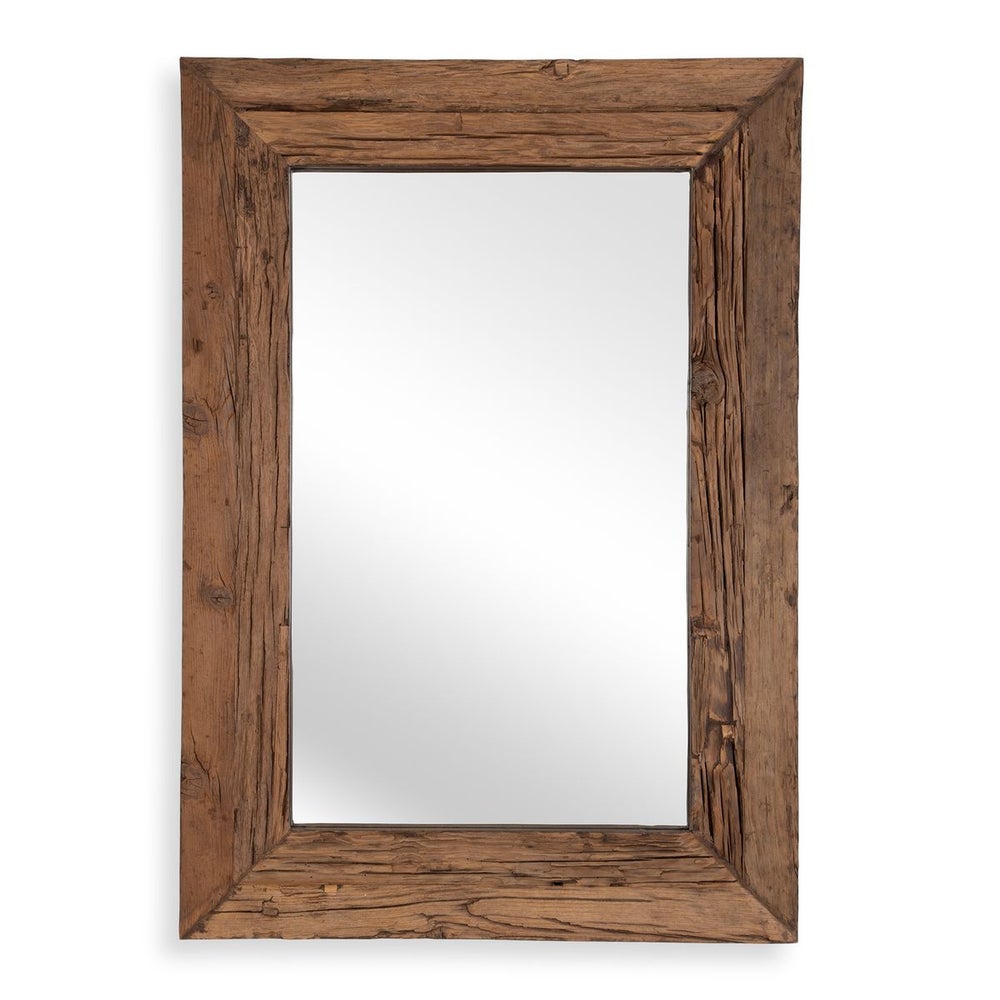 Uttermost Rennick Rustic Pine Wood Frame Large Mirror – casabelladecor.net