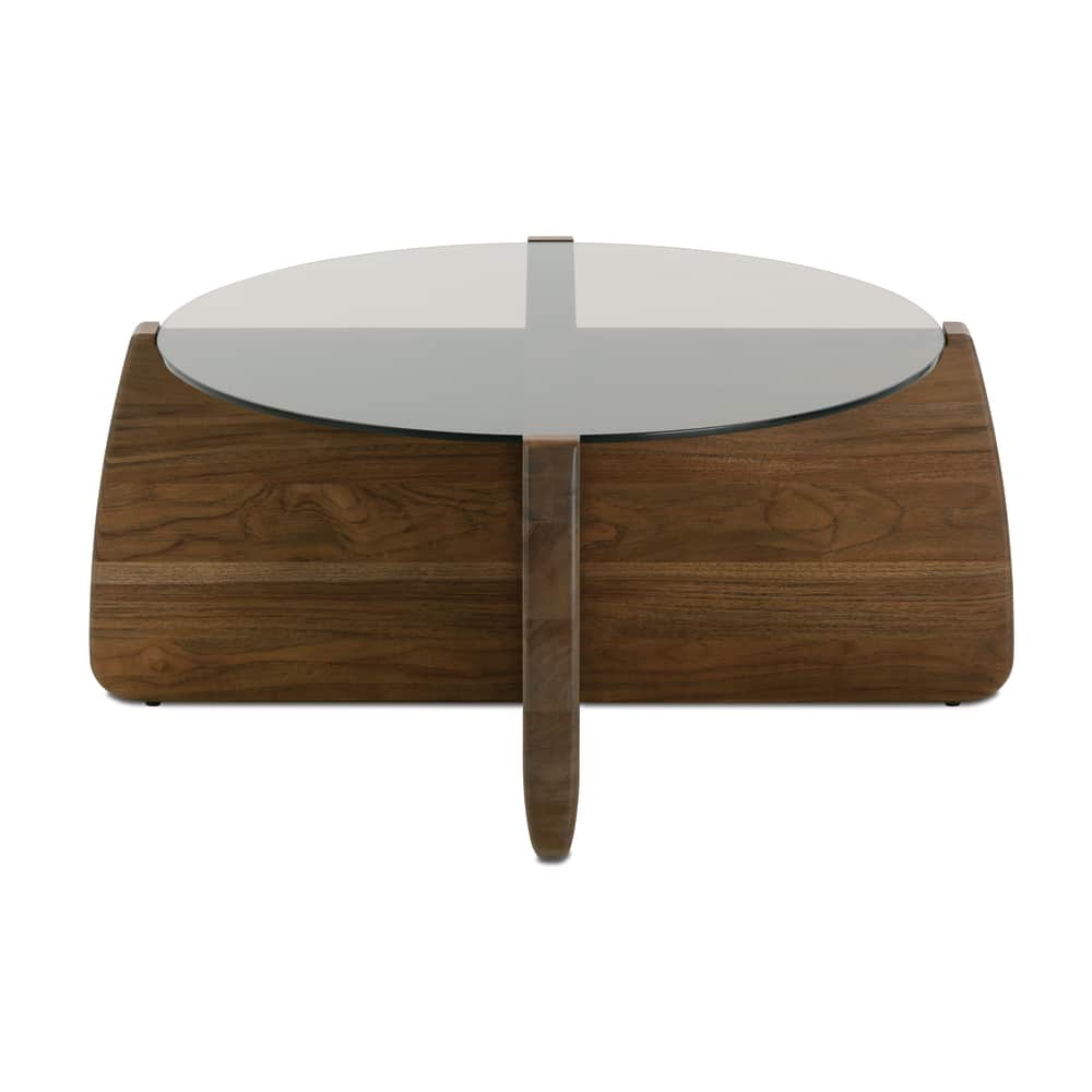 Rowe Furniture Nova Round Glass Coffee Table – casabelladecor.net