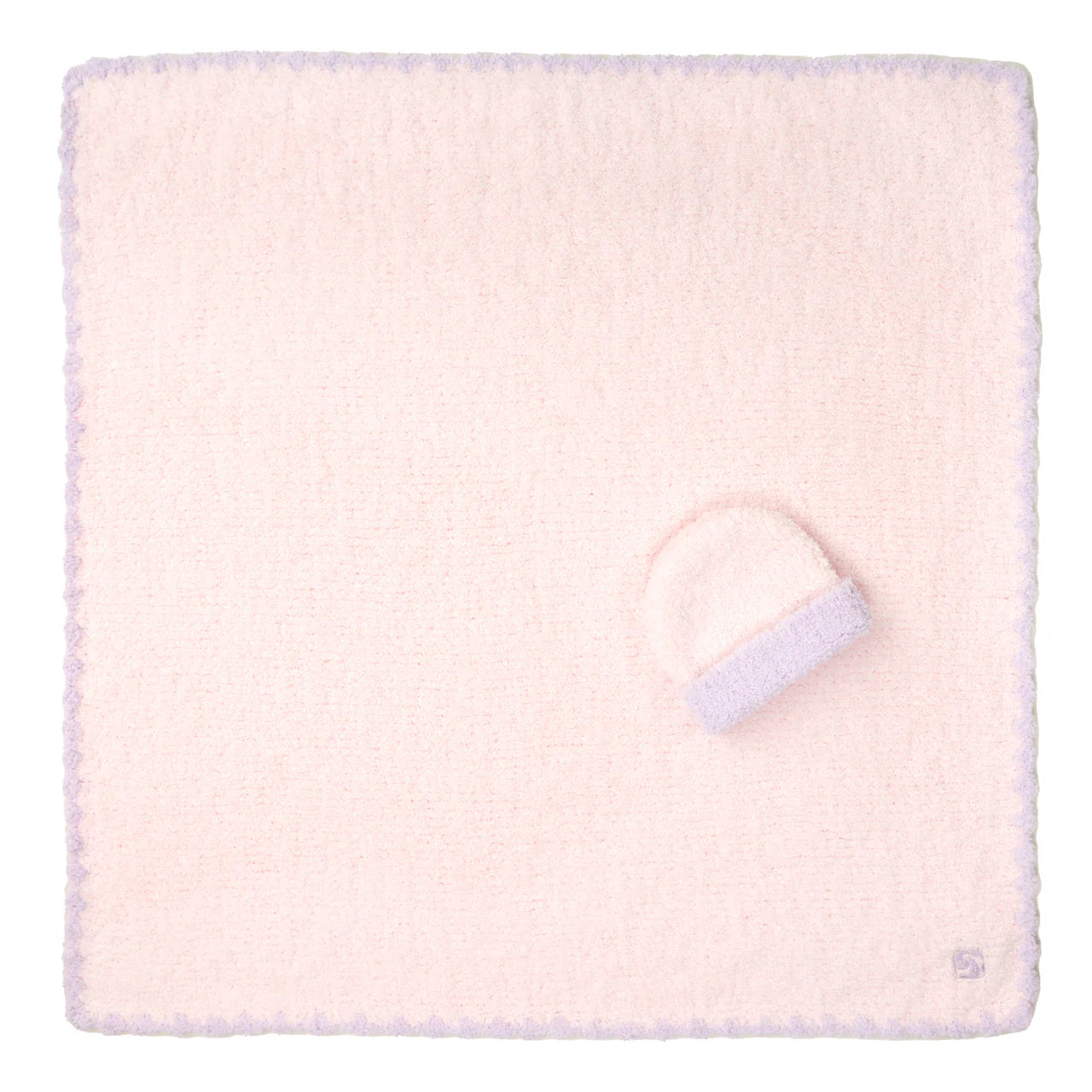 Kashwere Baby Ultra Plush Pink With Iris Trim Baby Blanket and Cap ...