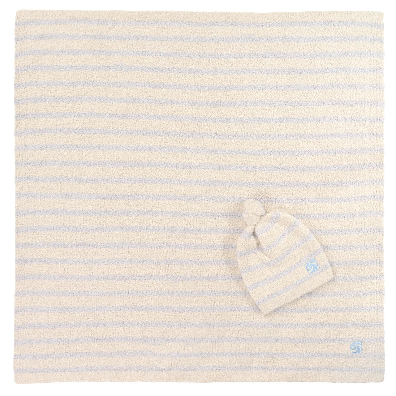 Kashwere Baby Ultra Plush Linen with Soapstone Mini Stripe Baby Blanke ...