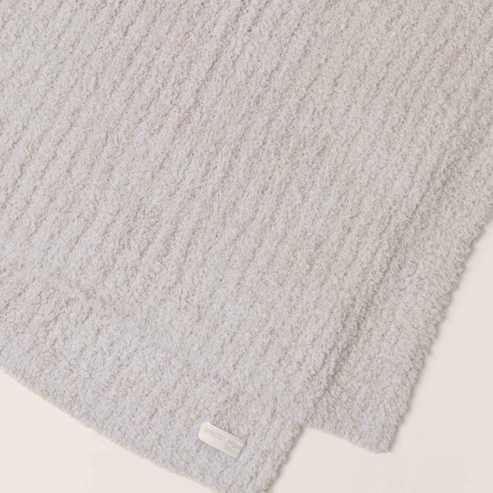 Barefoot Dreams CozyChic Stone Ribbed Bed Blanket Available in Queen a ...