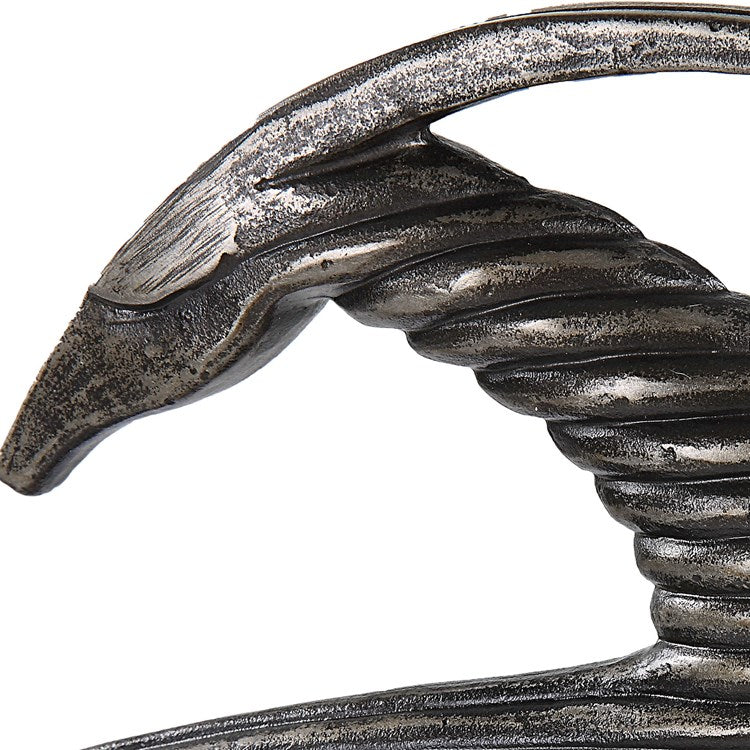 Aged Silver Iron Ram Sculpture – Elegant Contemporary Decor by ...