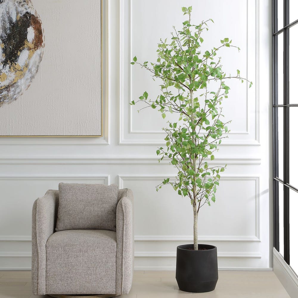 Uttermost Boreal Potted Lifelike Tall Birch Tree – casabelladecor.net