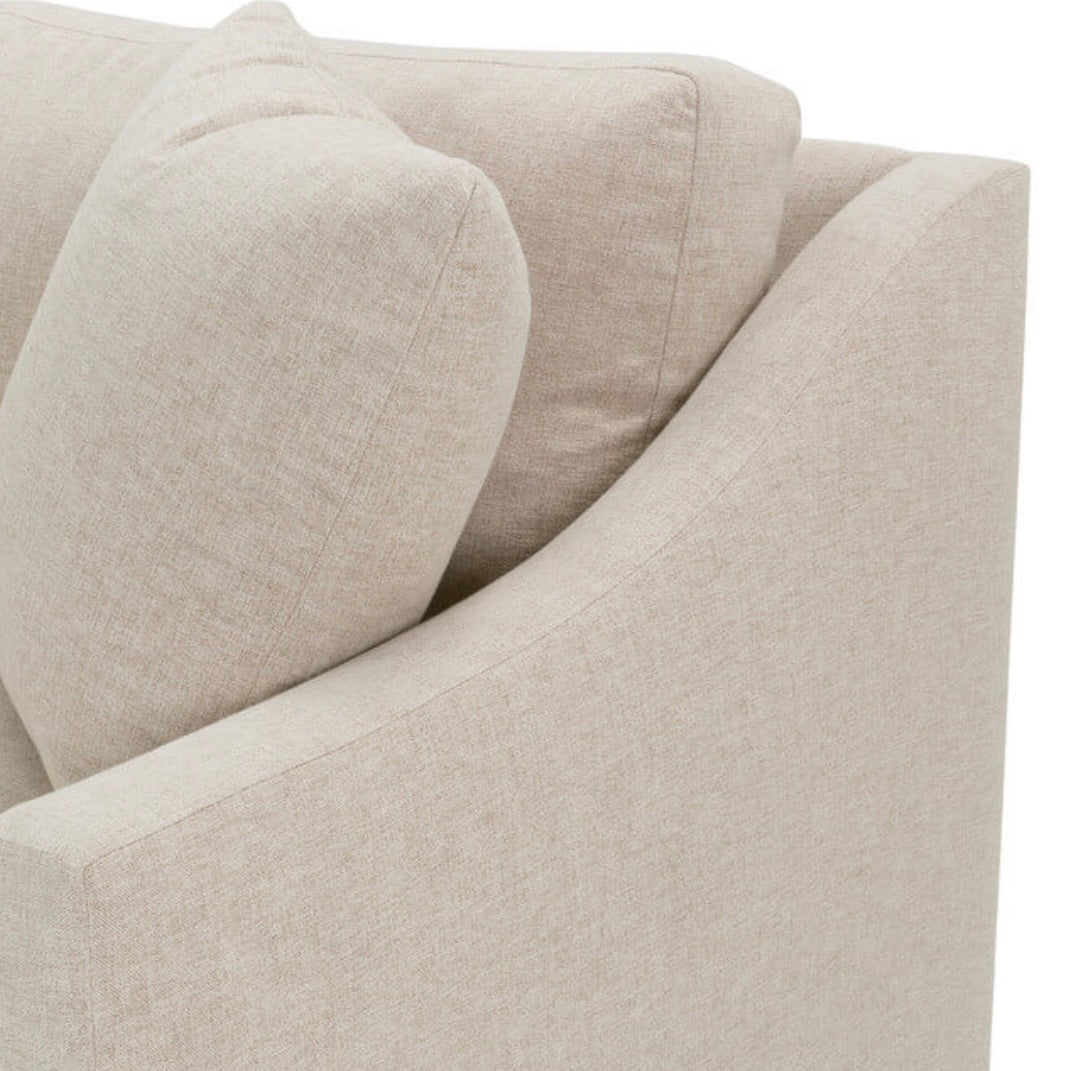 Rowe Furniture Bradford Performance Fabric 111” Sectional ...