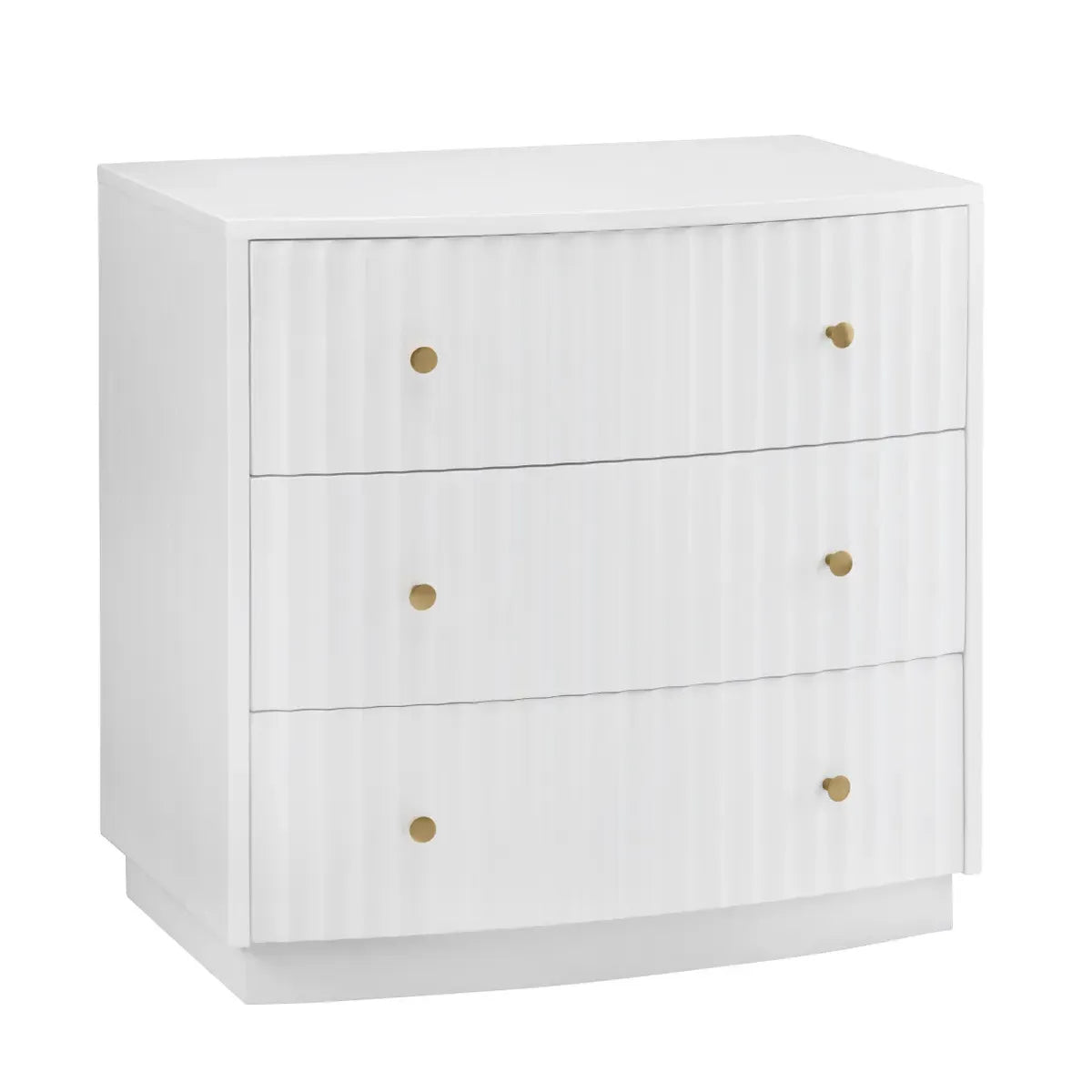 Crestview Collection Percy White Three- Drawer Chest – casabelladecor.net