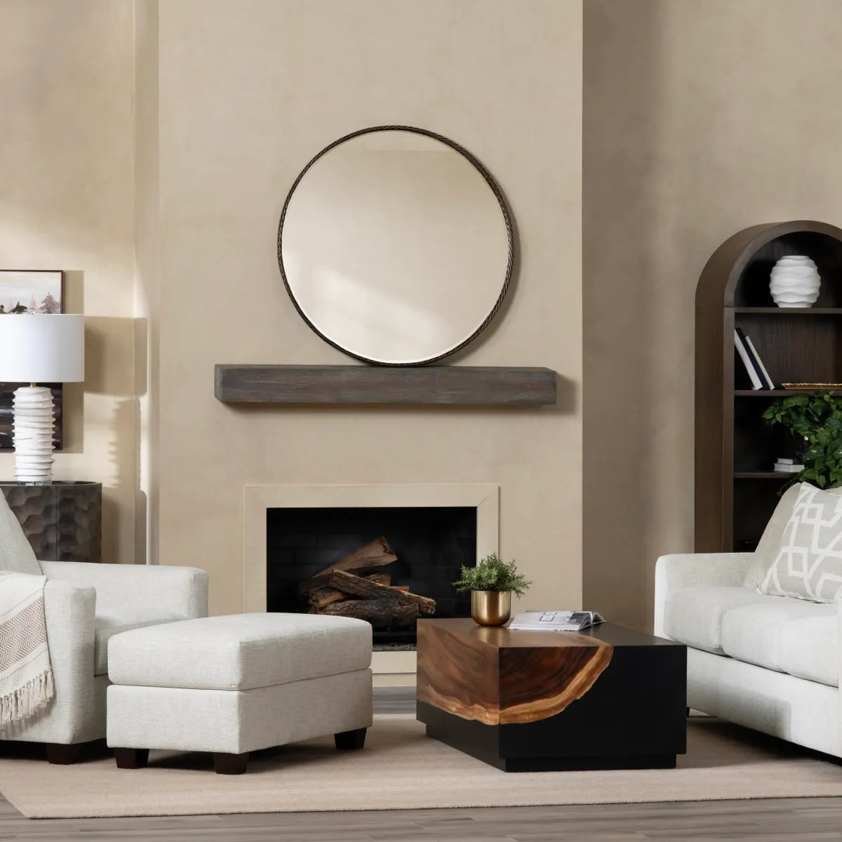 Crestview Collection Hughes 1 Round Timeless Mirror – casabelladecor.net