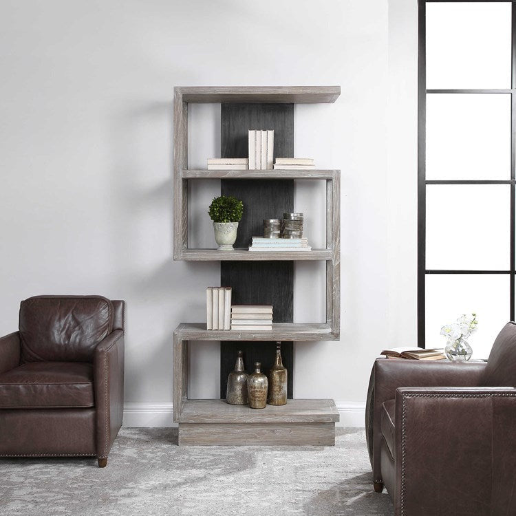 Uttermost Nicasia Contemporary Etagere Bookcase – casabelladecor.net