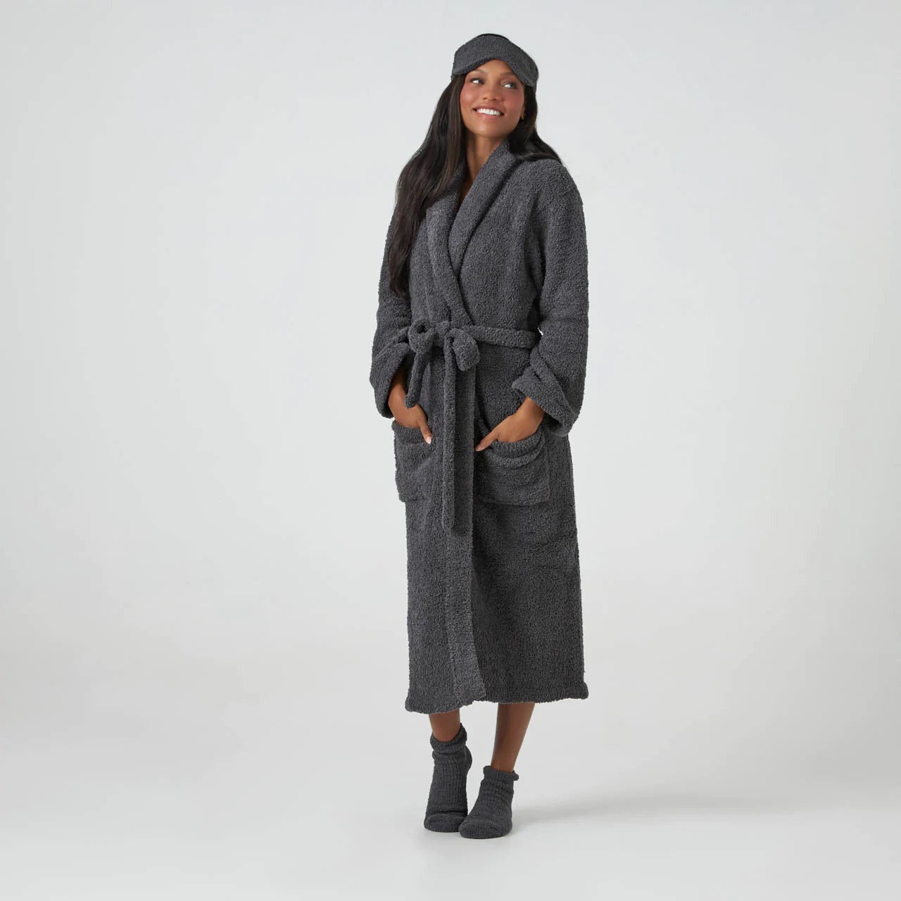 Kashwere Ultra Soft Signature Shawl Collar Robe Available In White, Cr ...