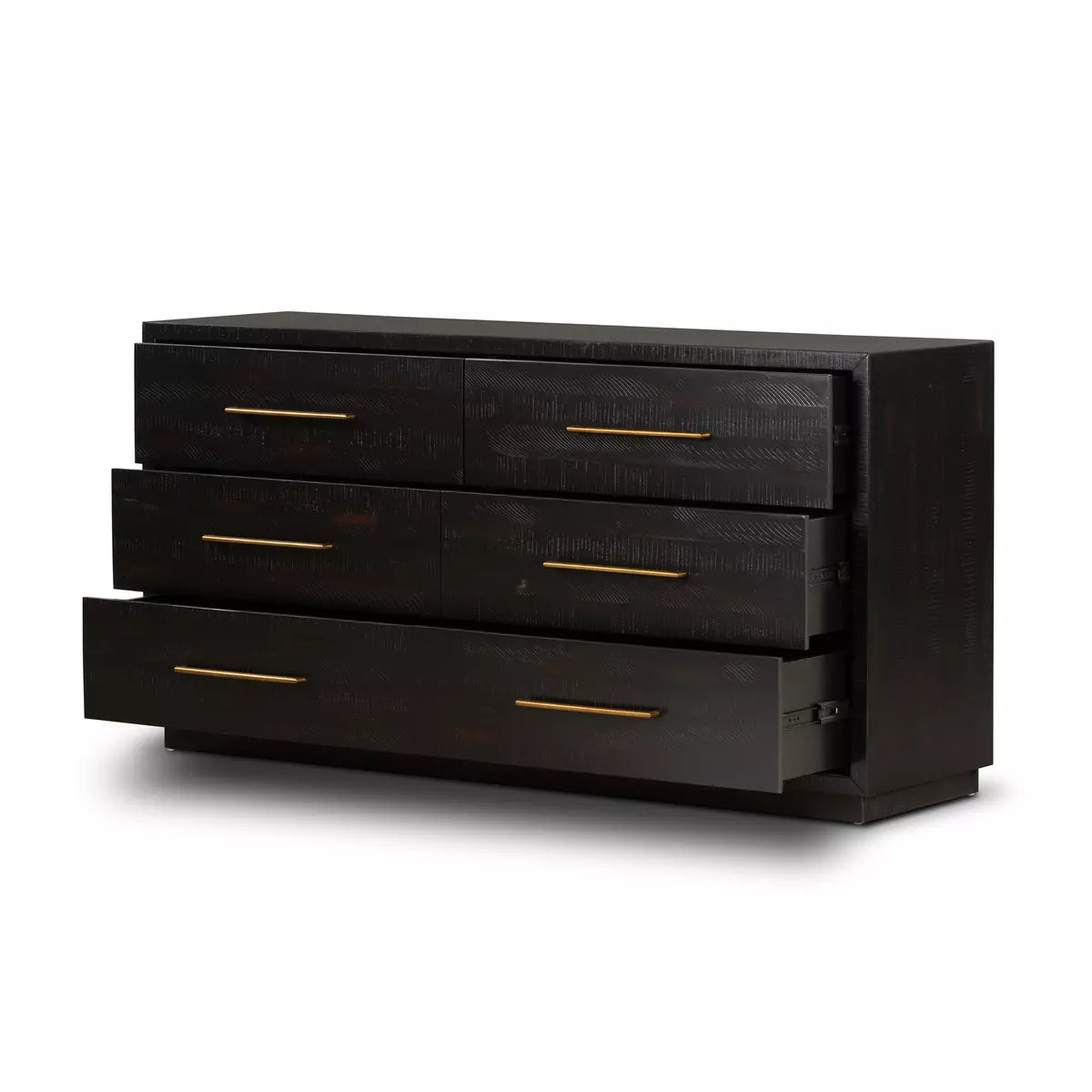 Four Hands Suki 6 Drawer Dresser ~ Burnished Black Finish ...